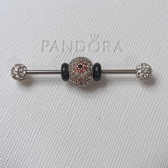 Pandora | Jewelry | Pandora Vintage Silver Shimmering Blossom Multi ...